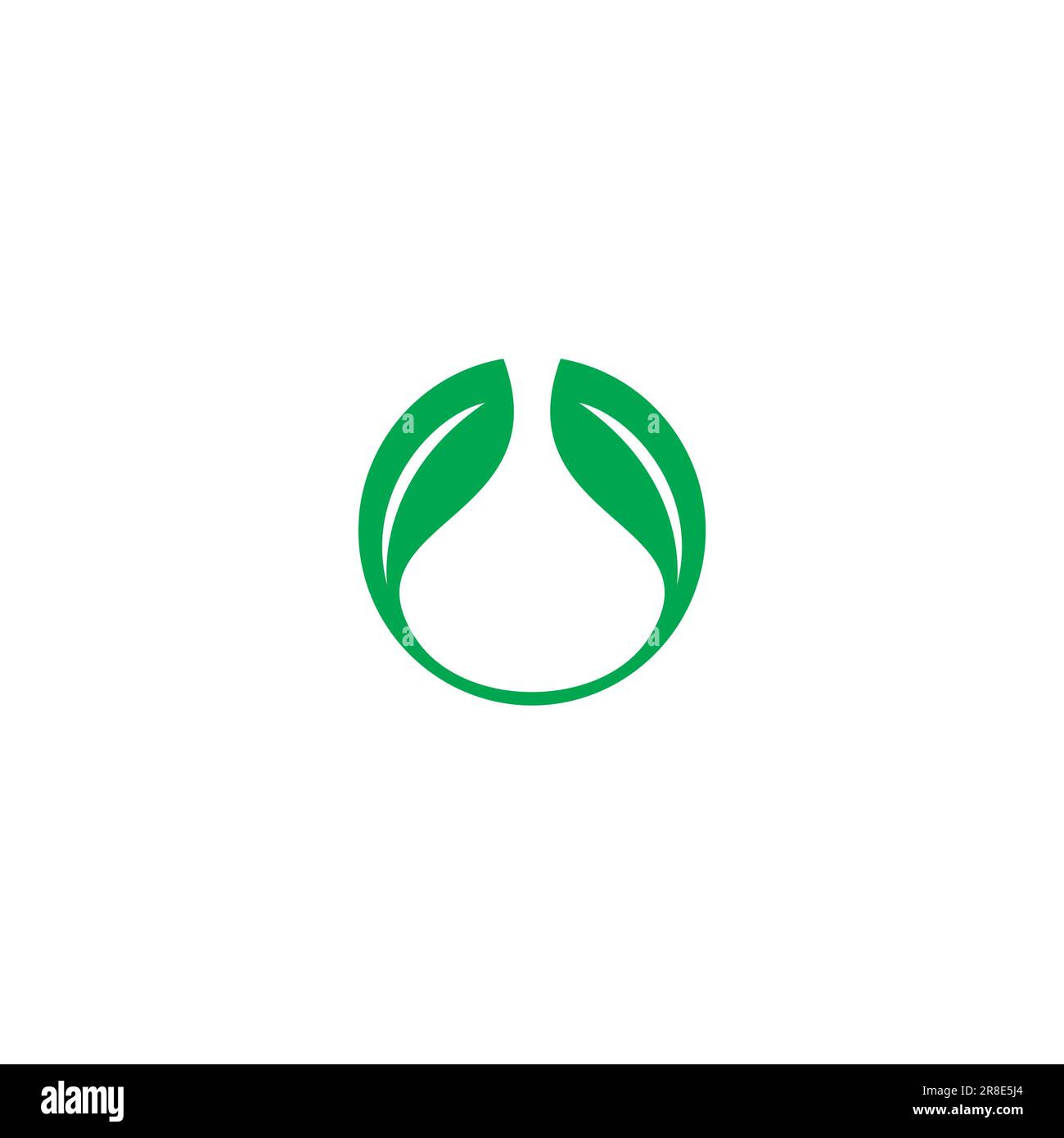 Leaf logo Fresh Design. Letter O Leaf Logo Stock Vector Image & Art - Alamy