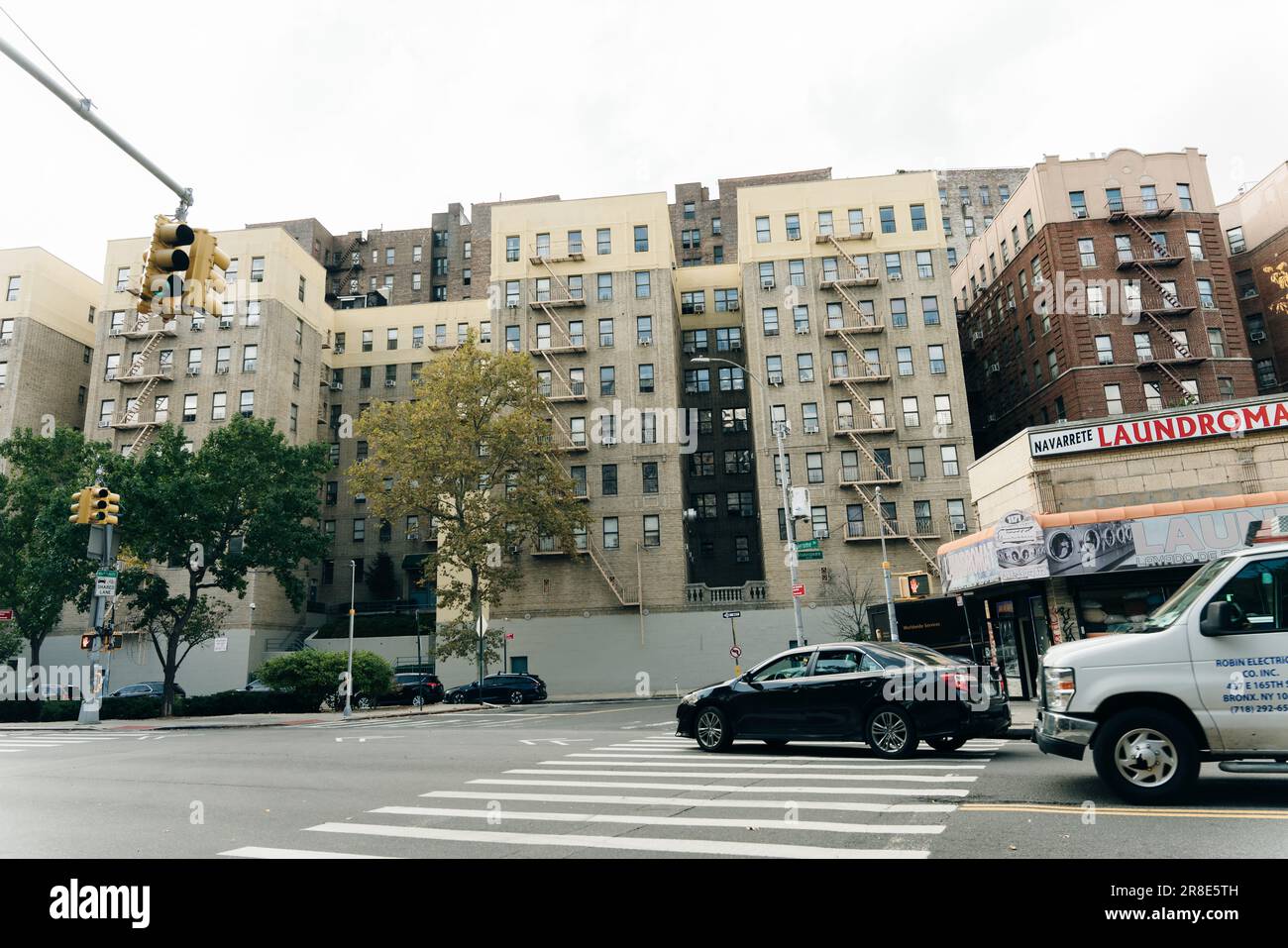 Brick apartment condo building exterior architecture in Fordham Heights ...