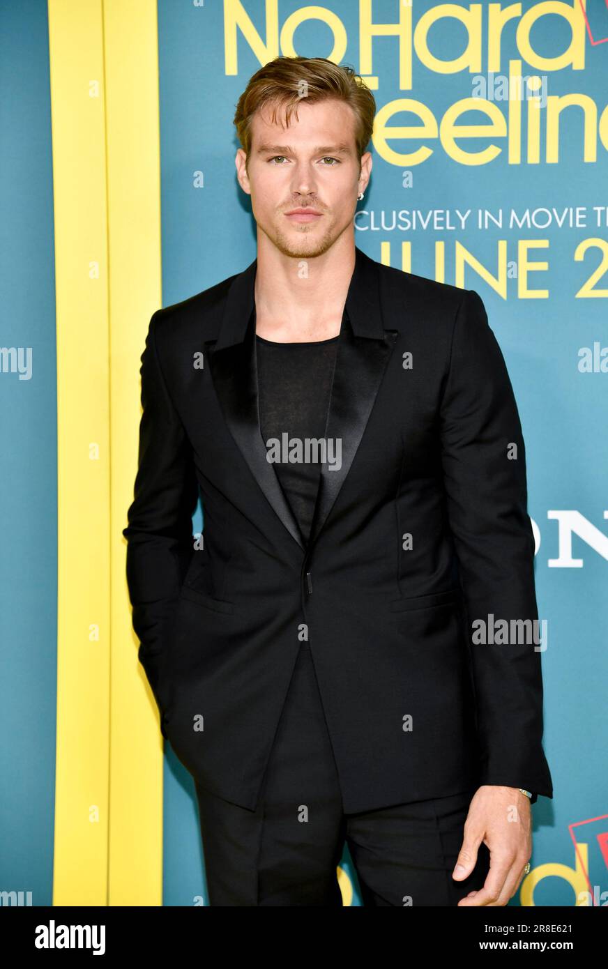 Matthew Noszka attends the premiere for "No Hard Feelings" at AMC ...