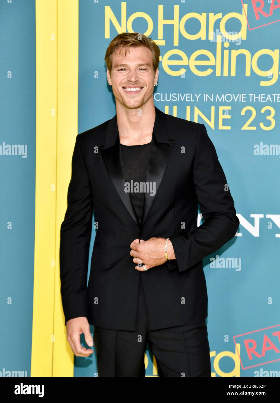 Matthew Noszka attends the premiere for "No Hard Feelings" at AMC ...