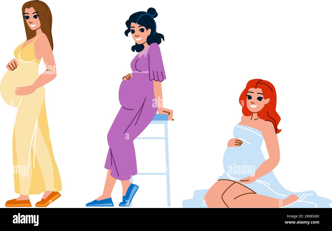 maternity photoshoot vector Stock Vector Image & Art - Alamy