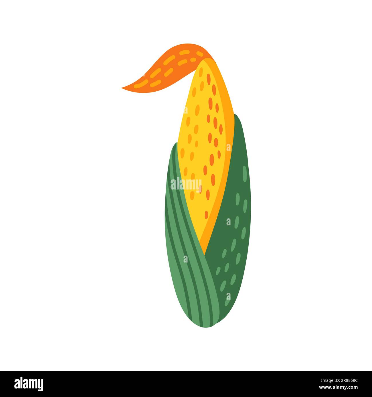 1st first or one numeral in shape of maize corn, calendar element of ...