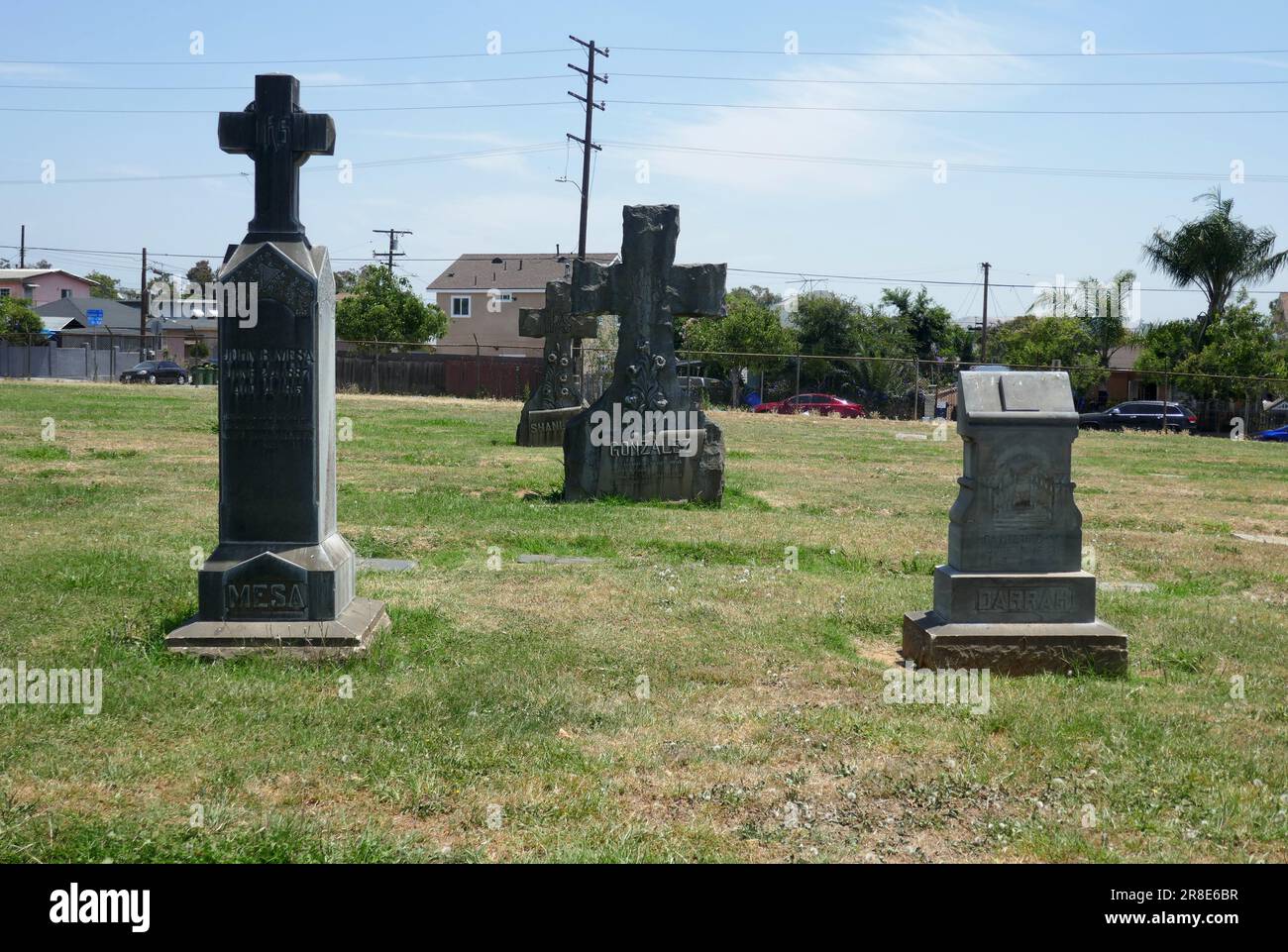 Los Angeles, California, USA 20th June 2023 Actress Myrtle Gonzalez Grave at Calvary Cemetery on ...