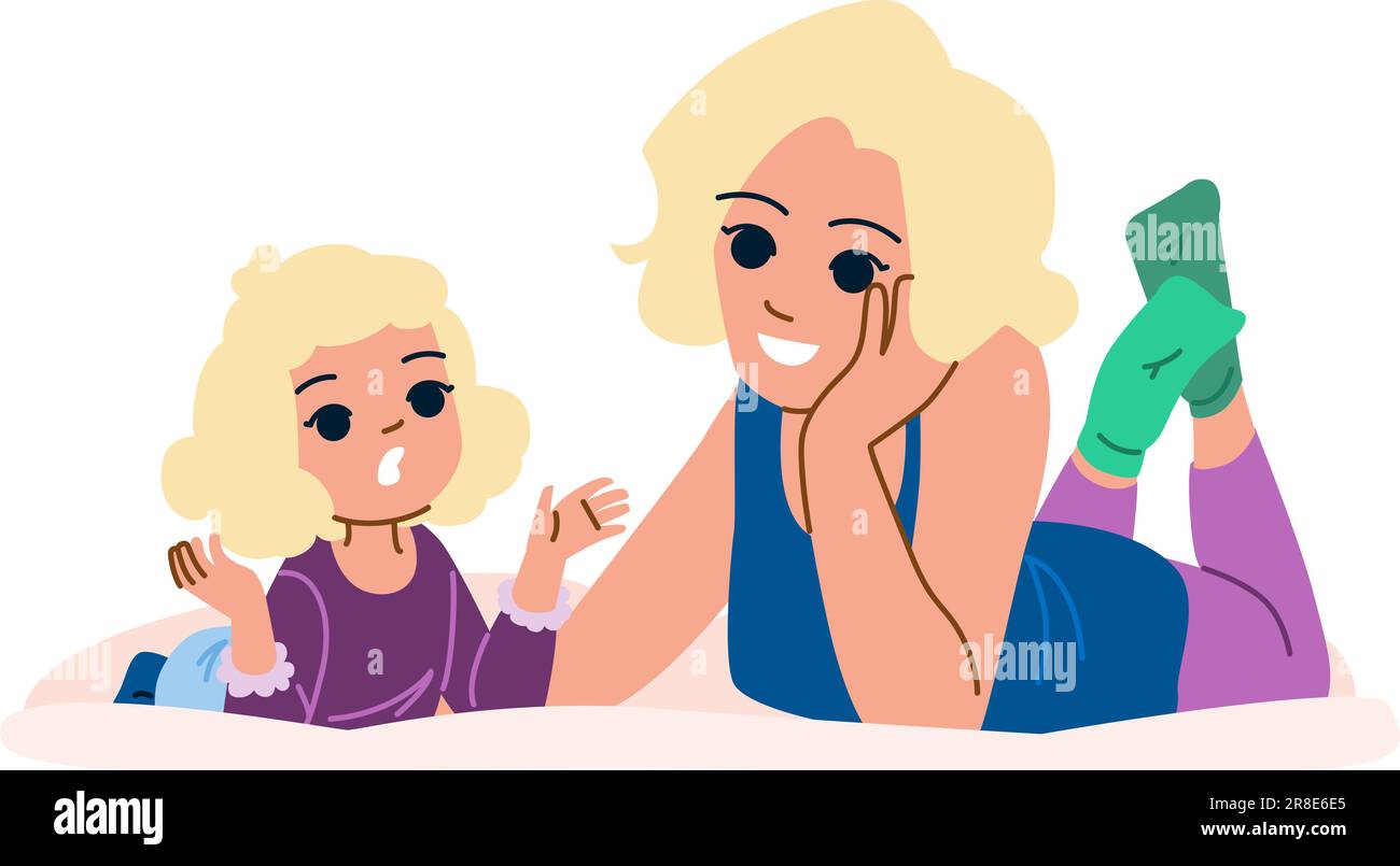 talking kid mother vector Stock Vector Image & Art - Alamy