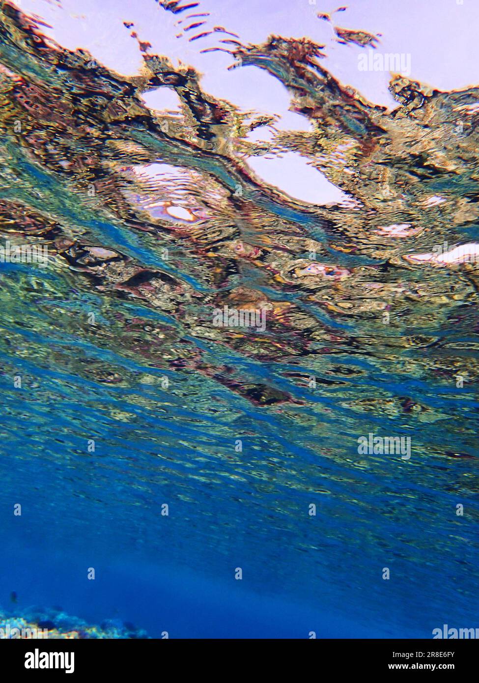 blue water texture from the Red Sea Stock Photo - Alamy