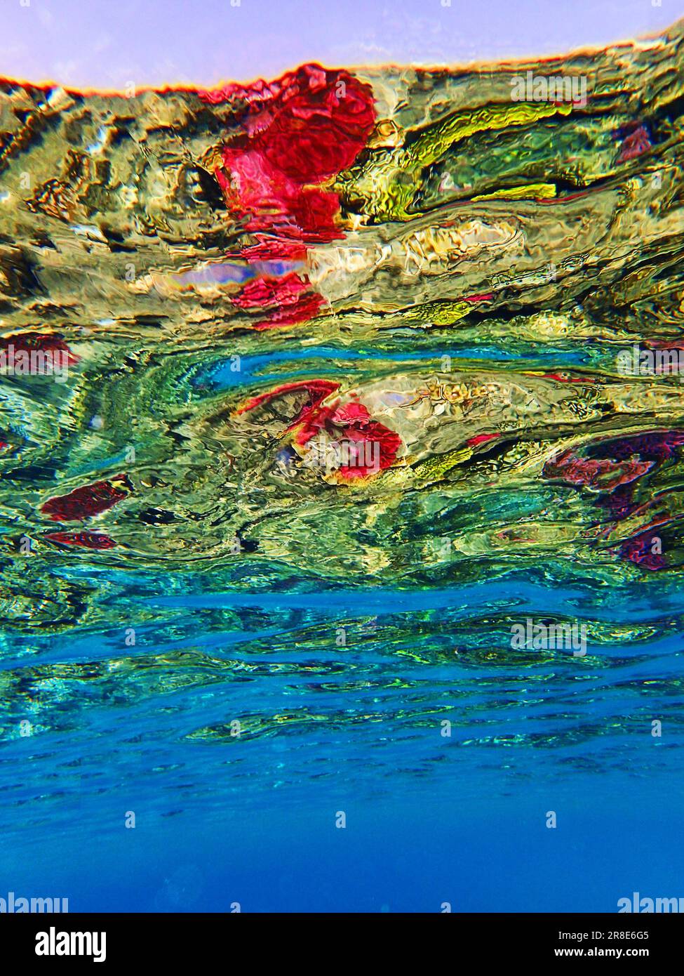 blue water texture from the Red Sea Stock Photo - Alamy