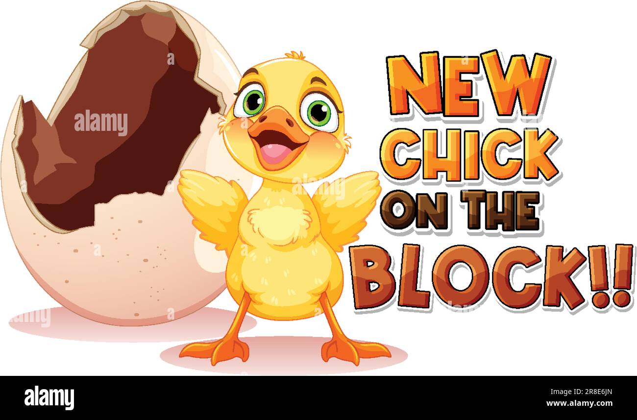 Duckling hatching egg Stock Vector Images - Alamy