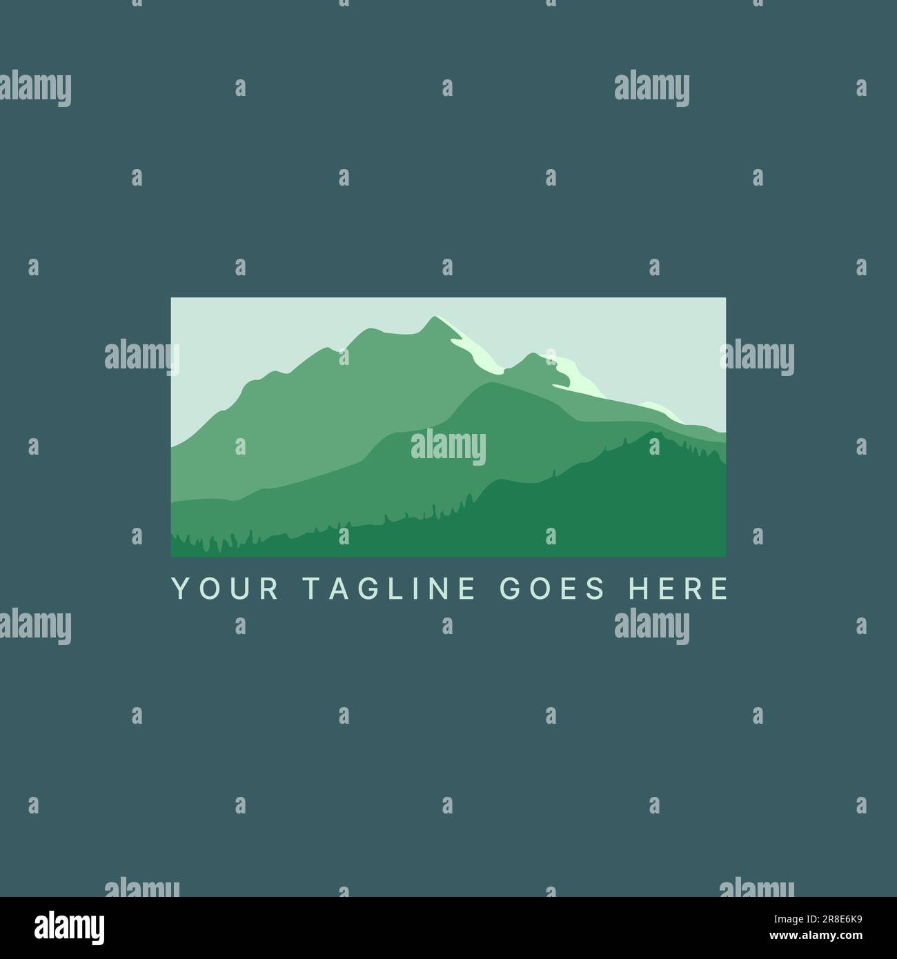 Logo design graphic concept creative abstract premium free vector stock unique mountain iceberg ...