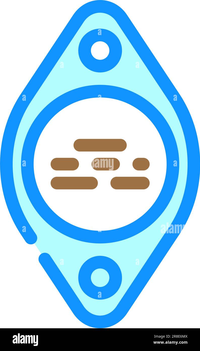 Transistor Electrical Engineer Color Icon Vector Illustration Stock
