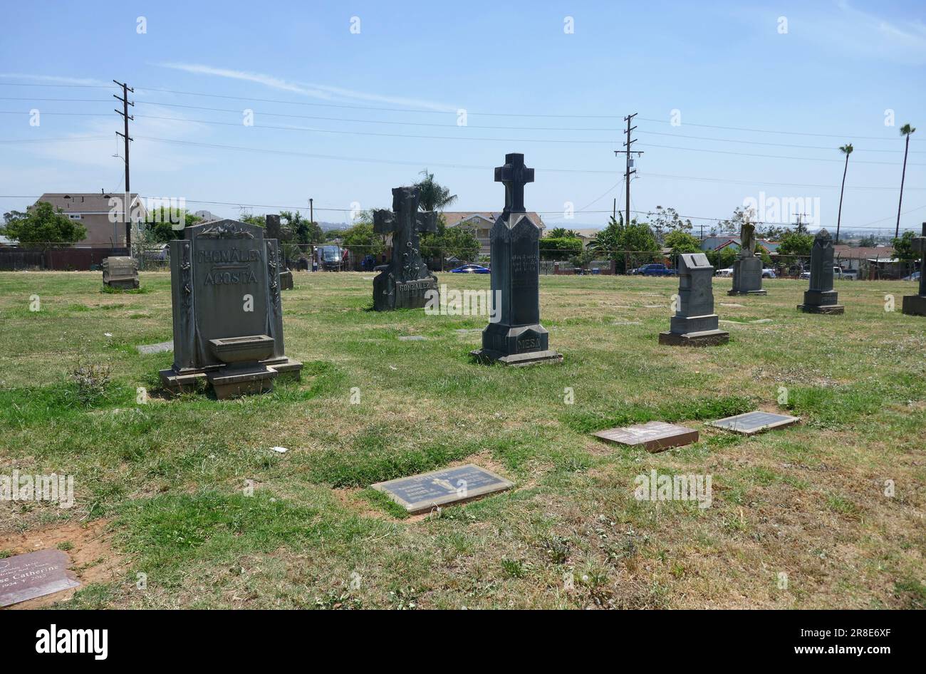 Los Angeles, California, USA 20th June 2023 Actress Myrtle Gonzalez Grave at Calvary Cemetery on ...