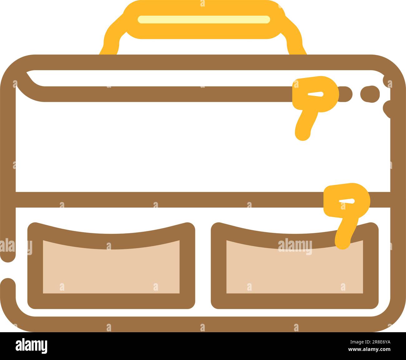 lunch box bag school color icon vector illustration Stock Vector Image ...