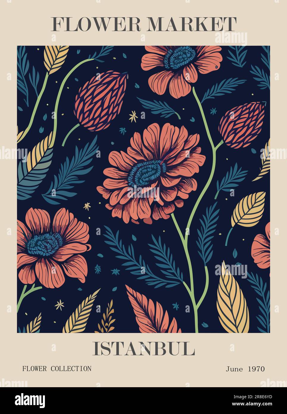 Garden market istanbul Stock Vector Images - Alamy
