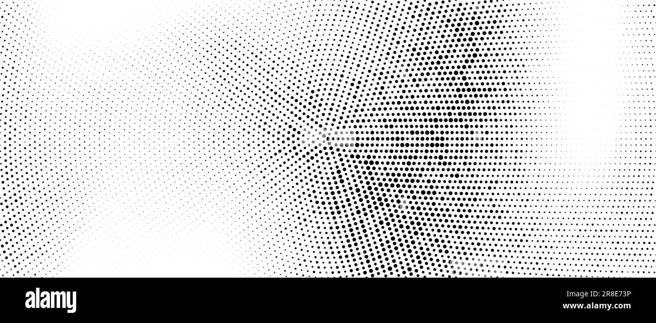 Radial Halftone Dots Spotted And Dotted Gradient Background Concentric Stains Texture With