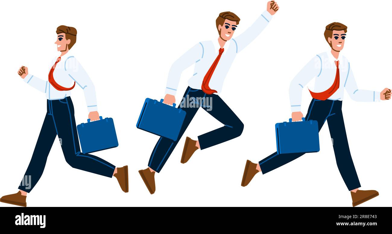 businessman late vector Stock Vector Image & Art - Alamy