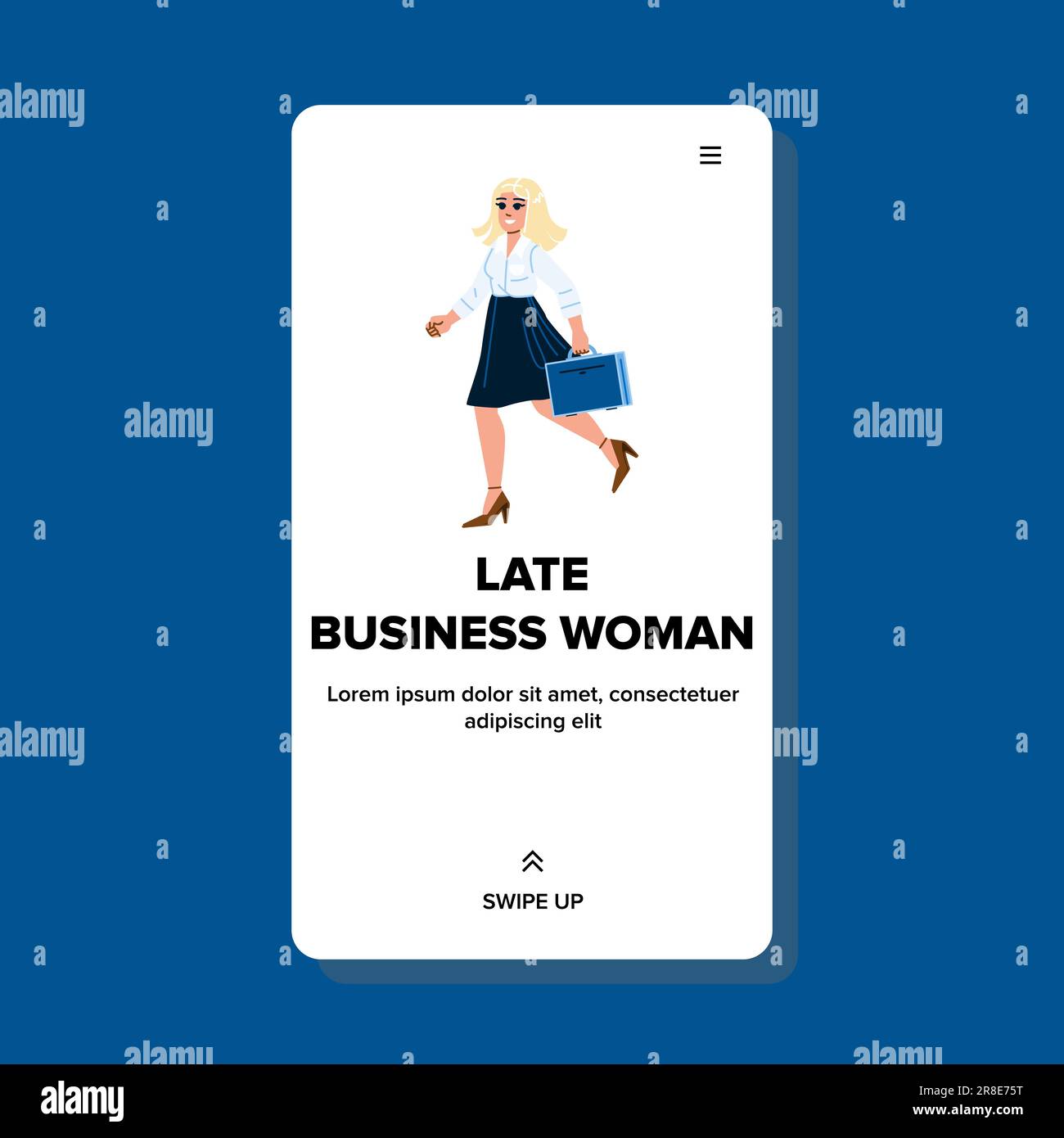 late business woman vector Stock Vector Image & Art - Alamy