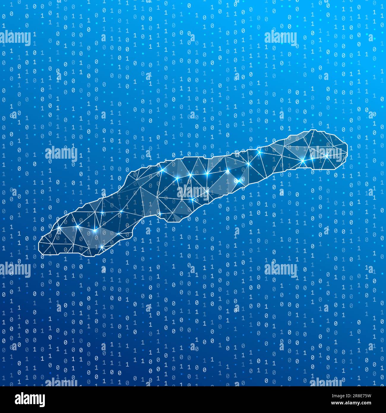 Network map of Little Cayman. Island digital connections map ...