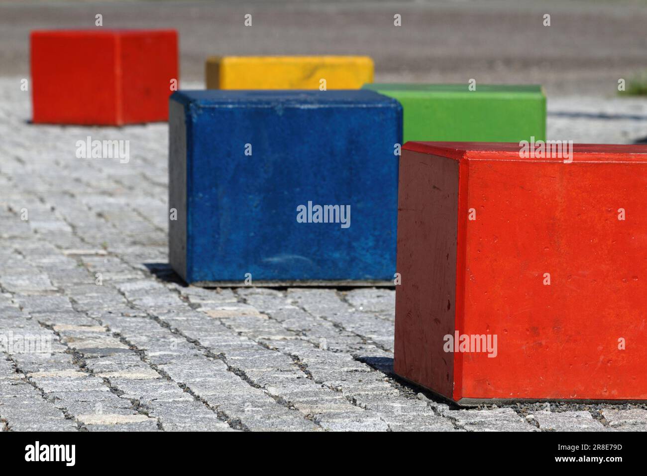 color cubes (RGB) as nice architecture background Stock Photo - Alamy