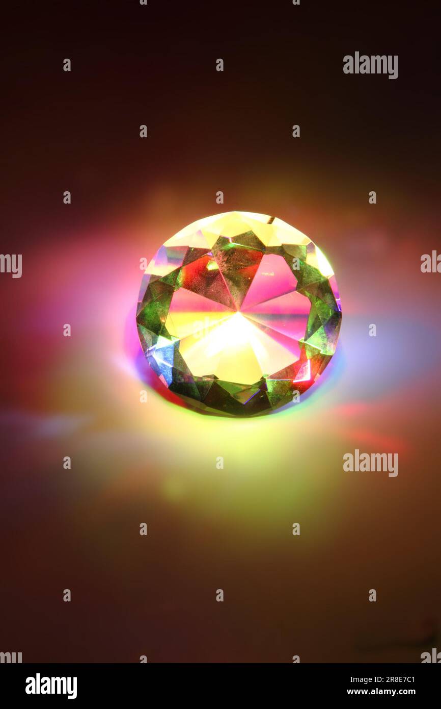 nice rainbow diamond in the dark night Stock Photo - Alamy