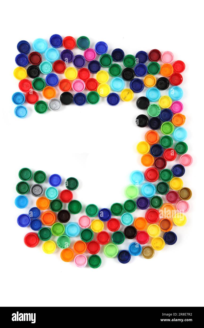 J letter from plastic alphabet isolated on the white background Stock ...