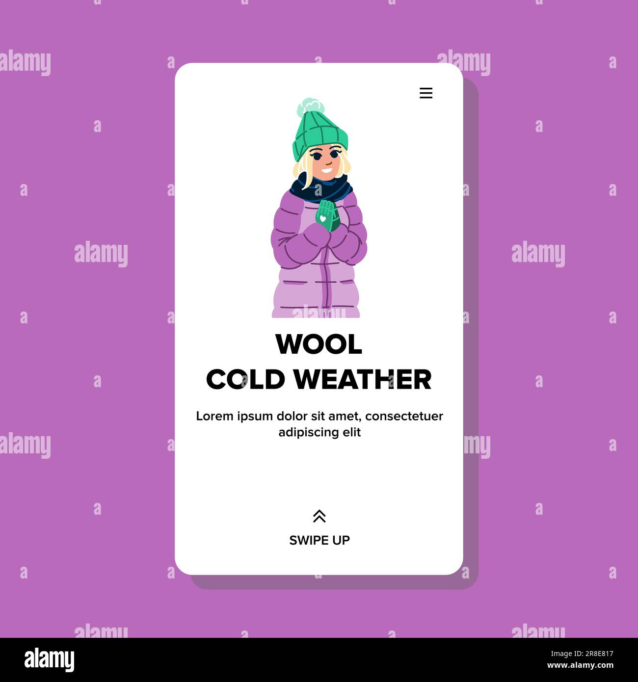 wool cold weather vector Stock Vector Image & Art - Alamy