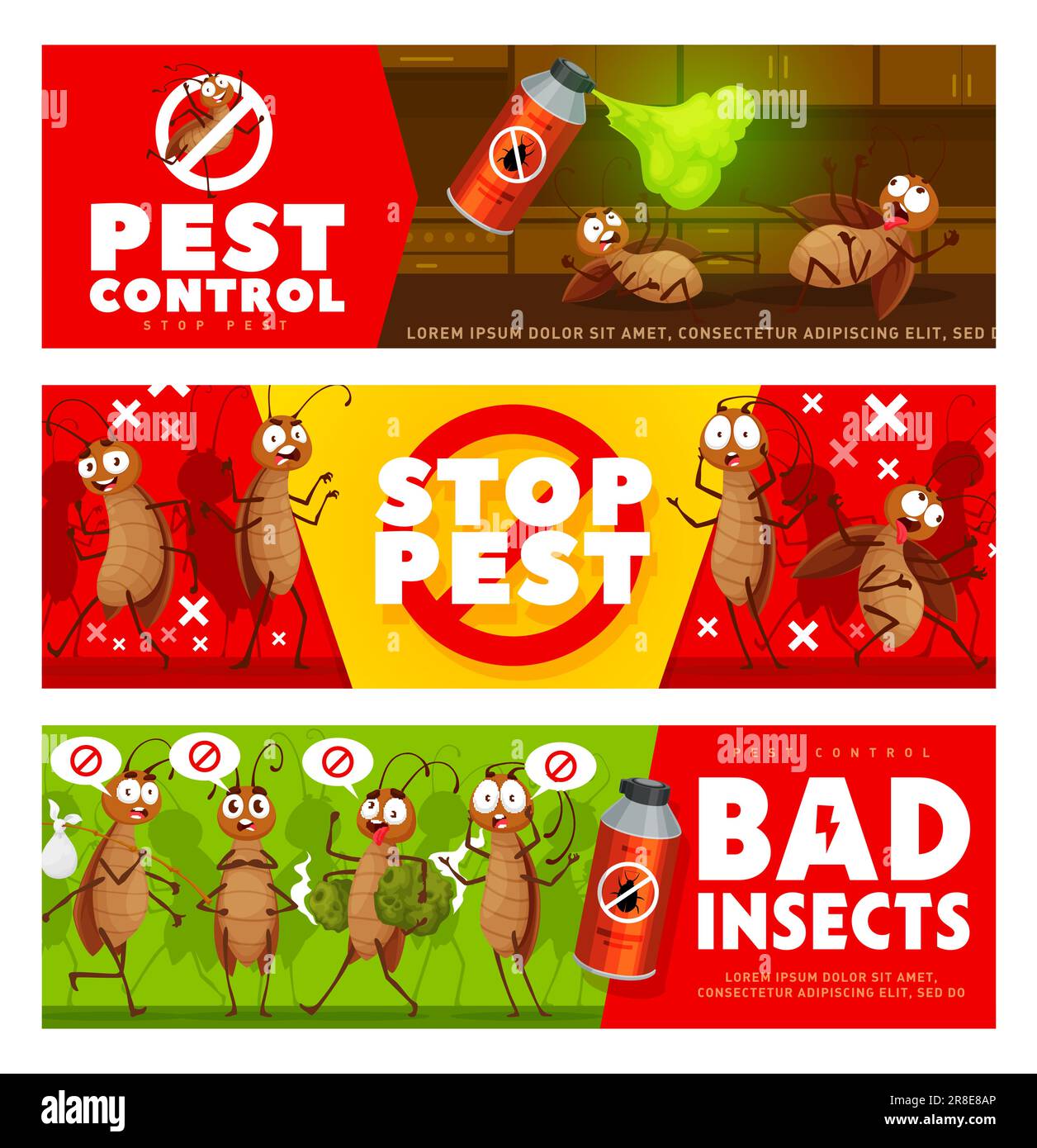 Control harmful insects Stock Vector Images - Alamy