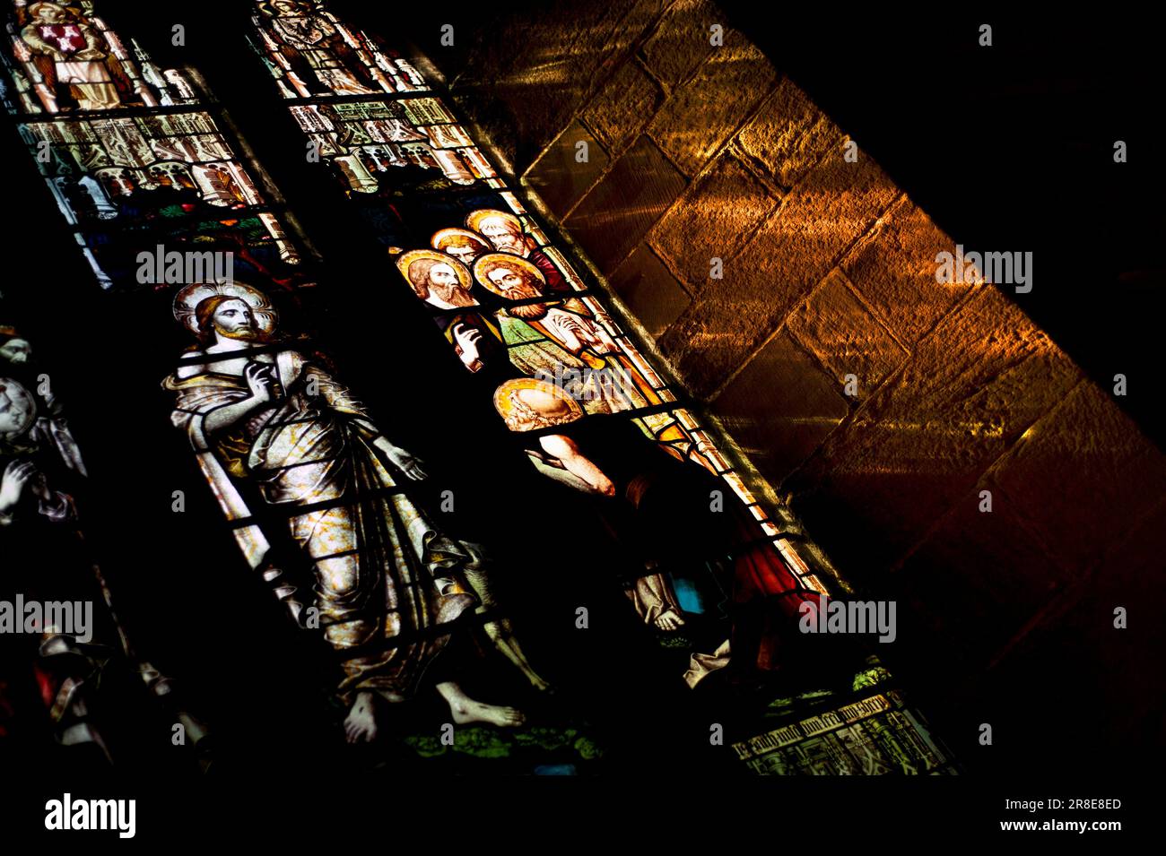 Stained glass window in St Nicholas Cathedral, Newcastle-upon-Tyne ...