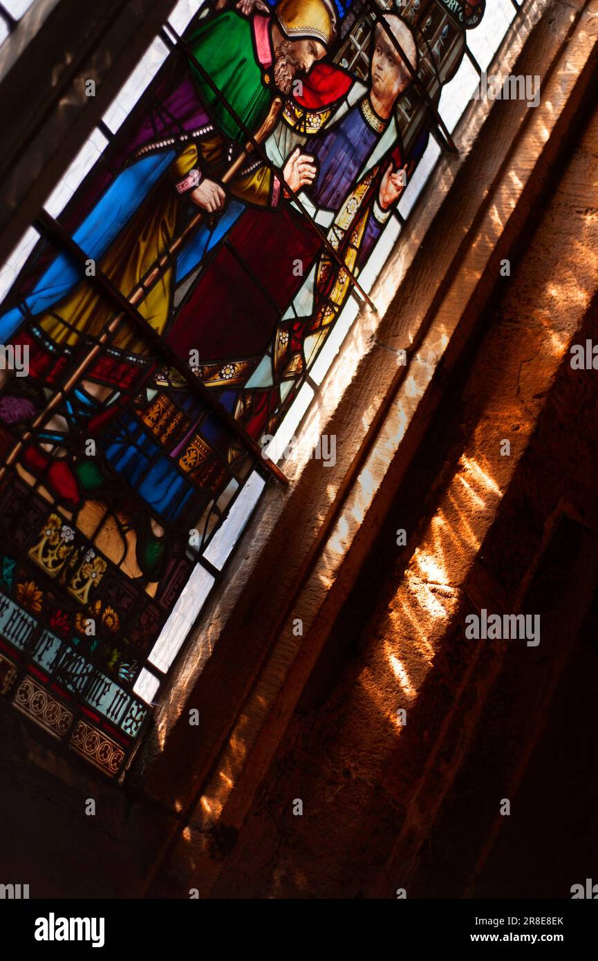 Stained glass window in St Nicholas Cathedral, Newcastle-upon-Tyne ...
