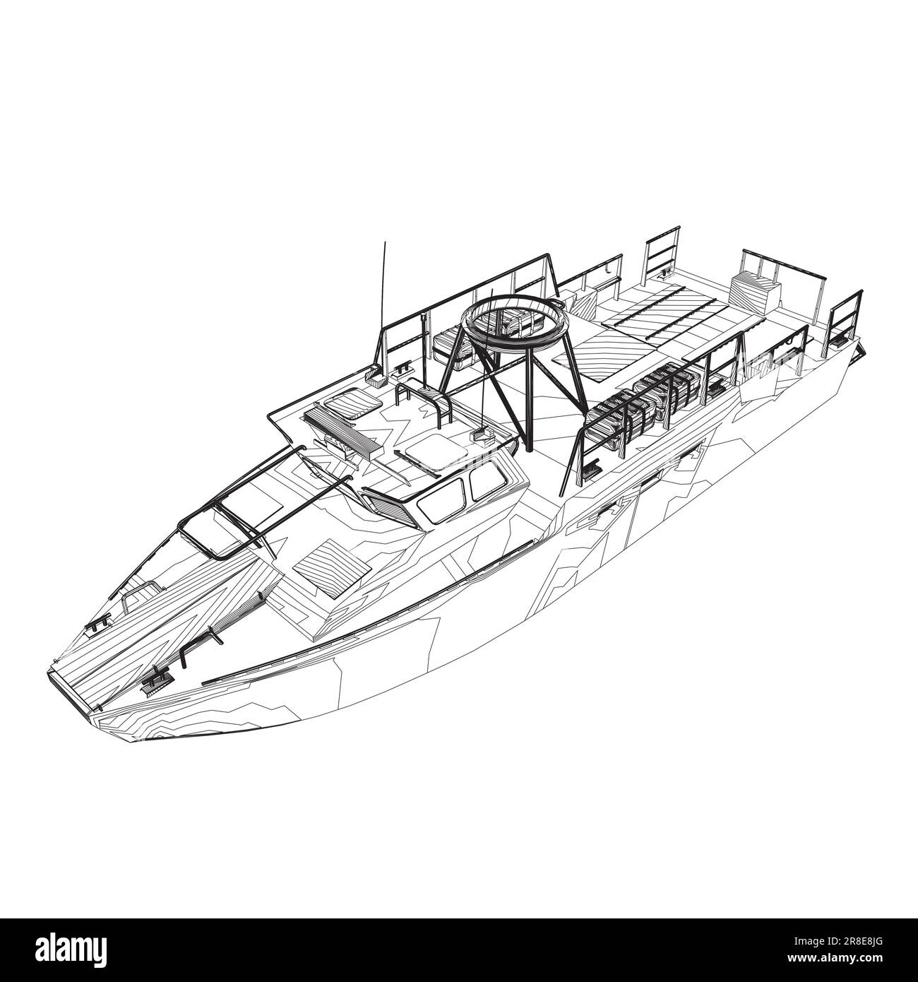 Warship icon outline. Military ships and naval vessels. isolated vector ...