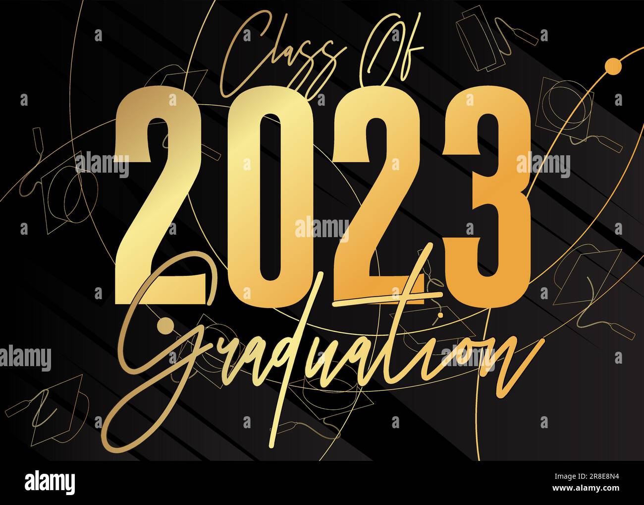 2023 graduate Stock Vector Images - Alamy