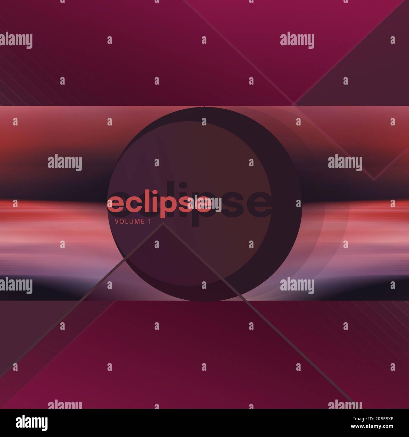Illustration of eclipse volume 1 with circle and geometric shapes on ...