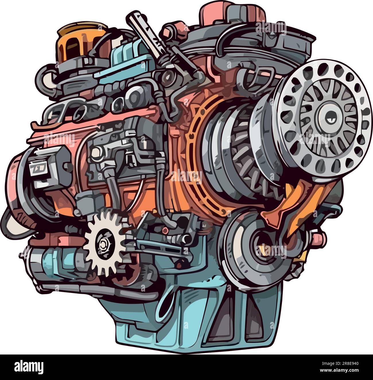 Hand crank car Stock Vector Images - Alamy