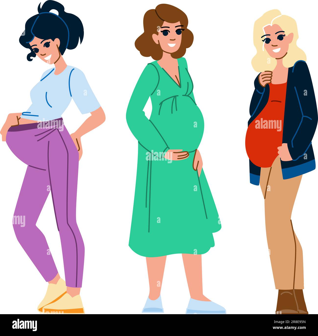 pregnancy fashion cloth vector Stock Vector Image & Art - Alamy