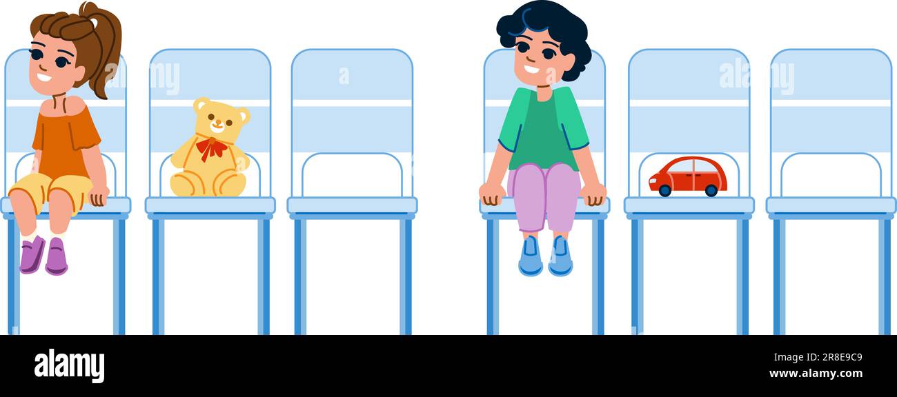 waiting room kid vector Stock Vector Image & Art - Alamy