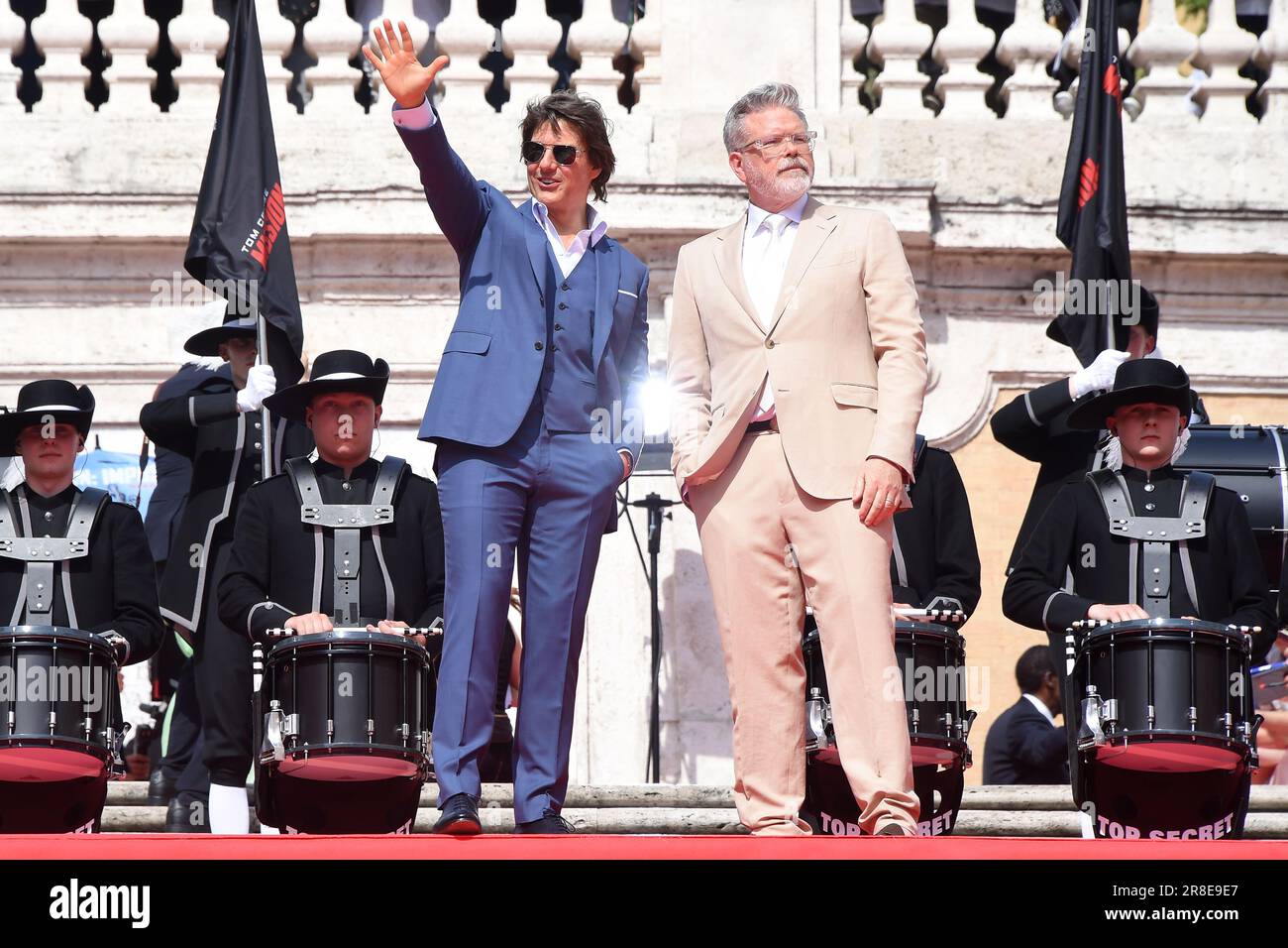 Rome, Italy. 19th June, 2023. Tom Cruise, Christopher McQuarrie attends ...