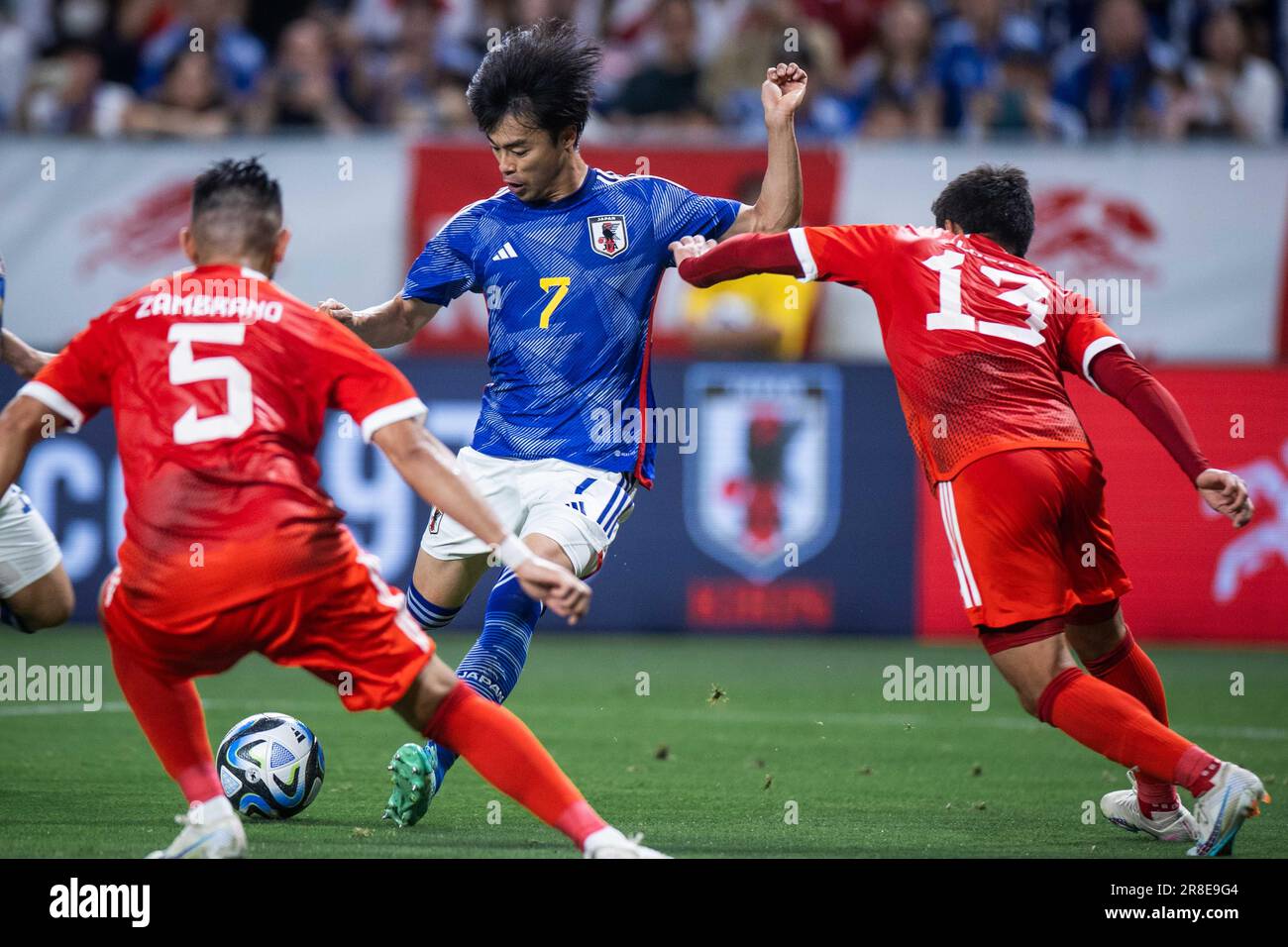 Japans Kaoru Mitoma During The Kirin Challenge Cup 2023 Match Between