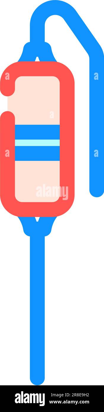 thermistor electronic component color icon vector illustration Stock ...