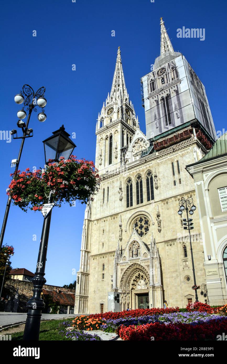 Zagreb cathedral tower hi-res stock photography and images - Alamy
