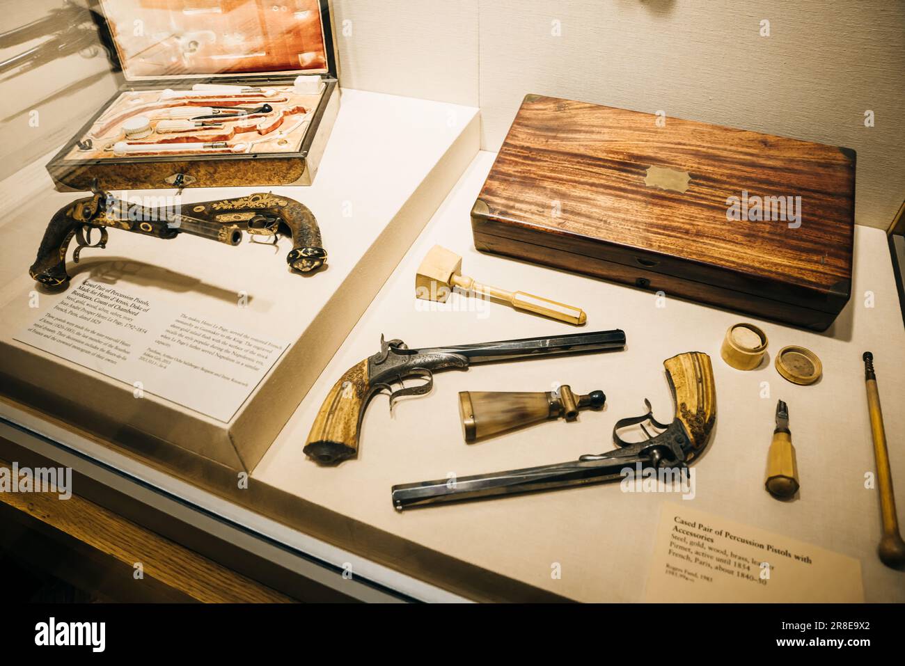 NEW YORK, USA - SEP 25, 2015: Knights and armour room in the ...