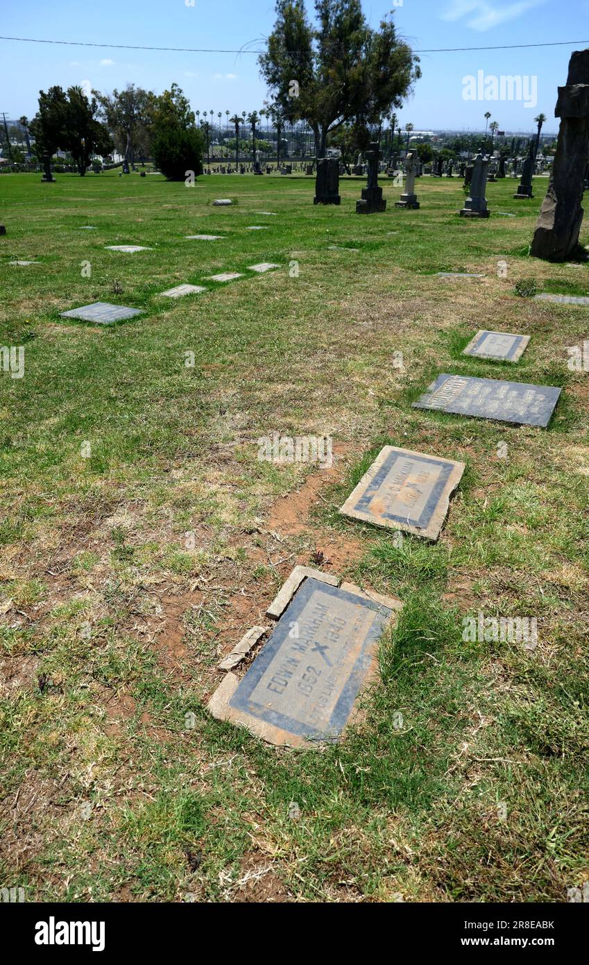 Los Angeles, California, USA 20th June 2023 Poet Edwin Markham Grave at ...