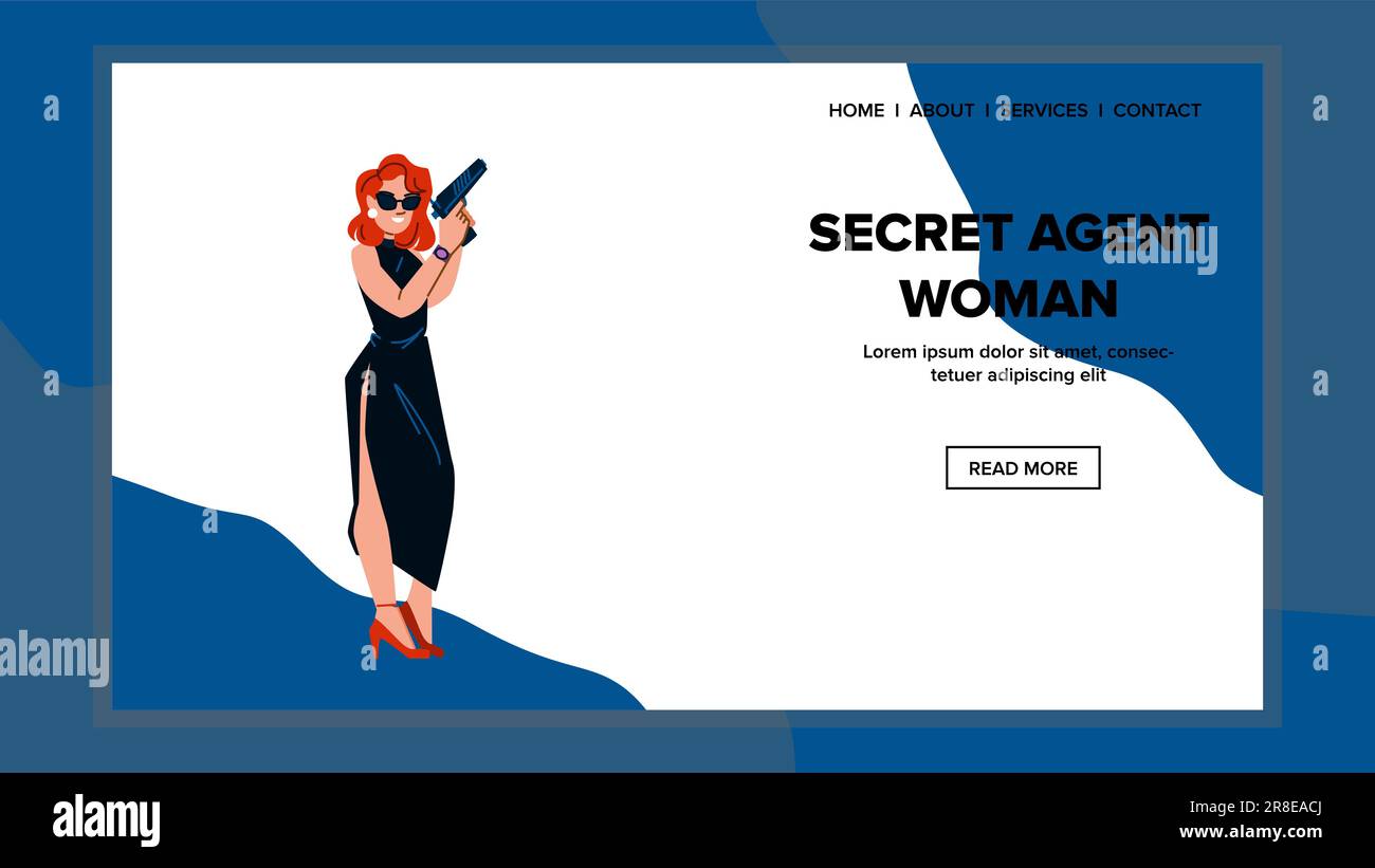 secret agent woman vector Stock Vector Image & Art - Alamy