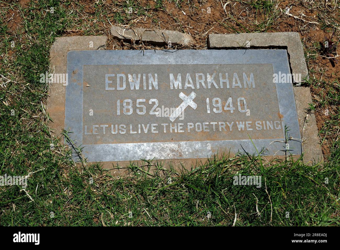 Los Angeles, California, USA 20th June 2023 Poet Edwin Markham Grave at ...