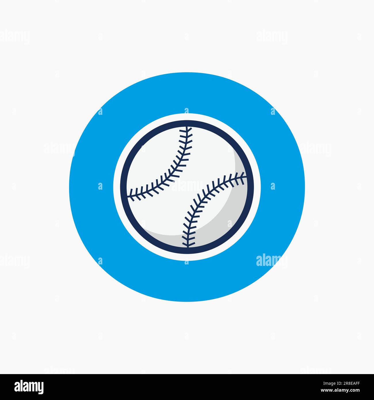 Baseball Logo On Letter O Vector Template Stock Vector Image & Art - Alamy
