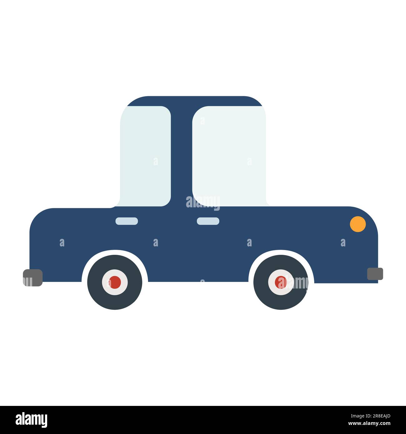 Cartoon car. Vector illustration on a white background Stock Vector ...