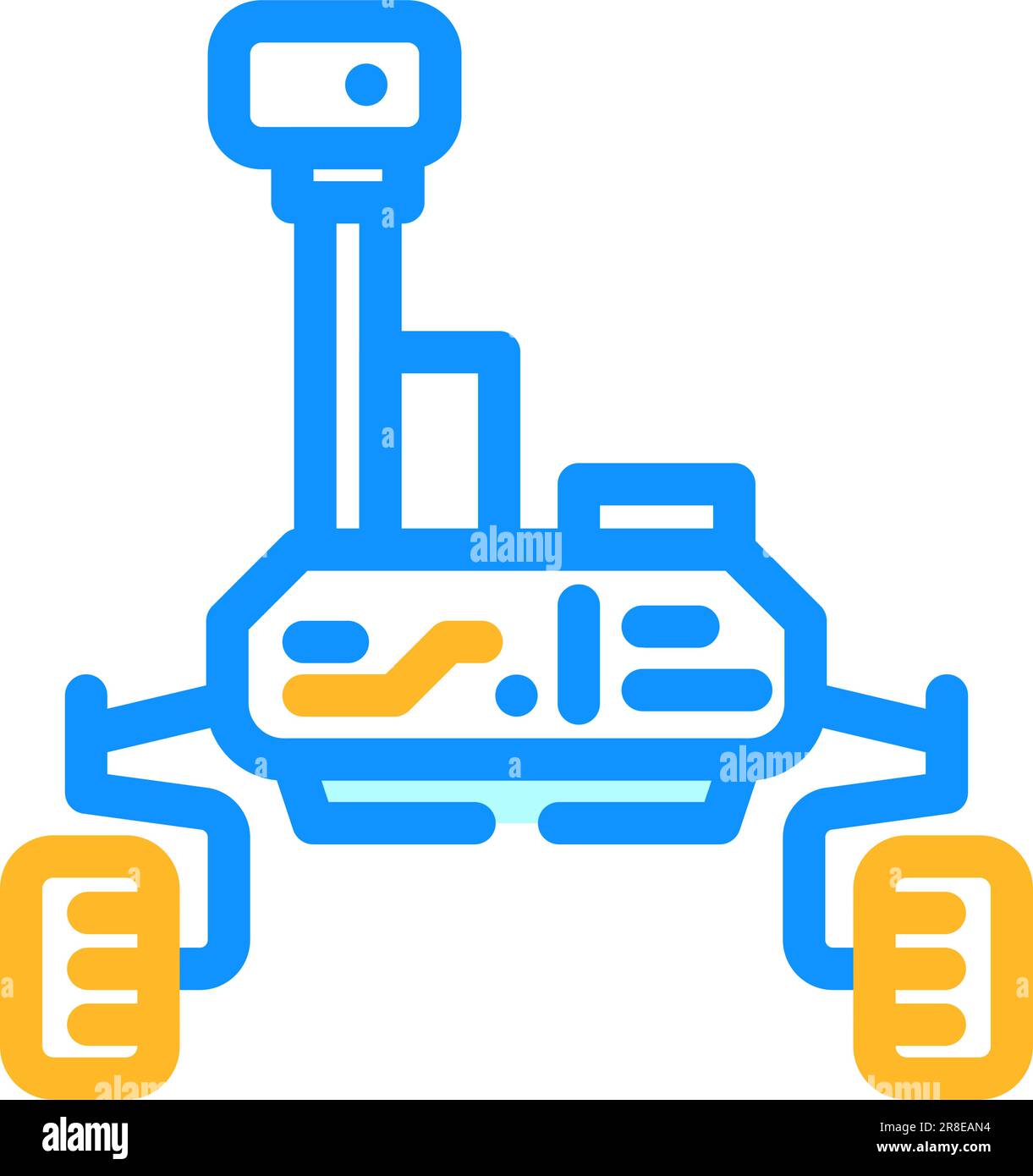 mars rover planet color icon vector illustration Stock Vector Image ...