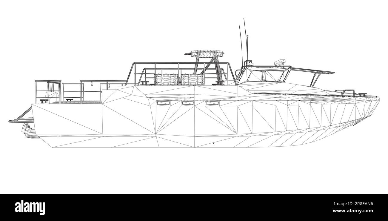 Warship icon wireframe. Military ships and naval vessels. isolated ...