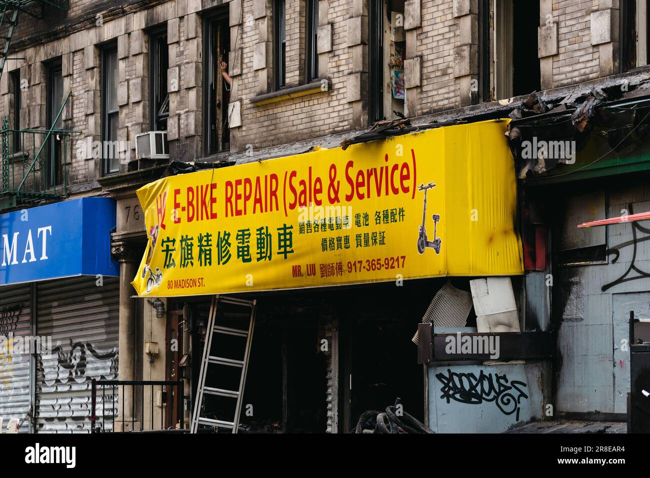 New York City, USA. 20th June, 2023. Firefighters where still at the ...