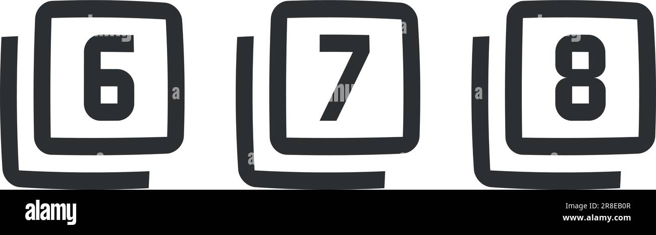 Set of 3 icons Image. Vector illustration of thin line icons. Simple ...