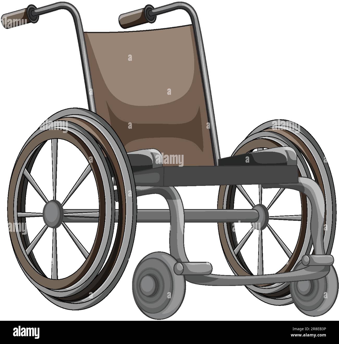 A Wheelchair on White Background illustration Stock Vector Image & Art ...