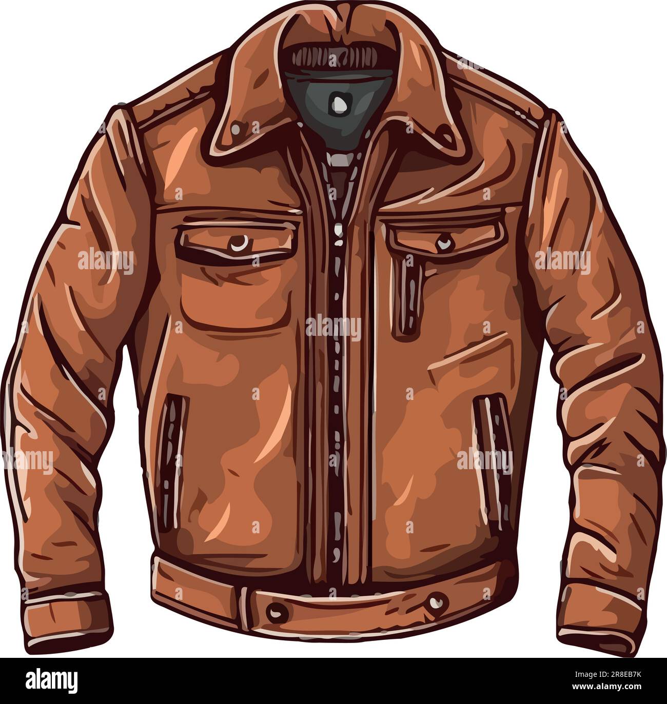 Leather pants jacket Stock Vector Images - Alamy