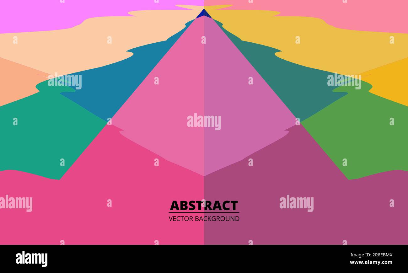 Colorful geometric abstract background with colored flat vector shapes ...